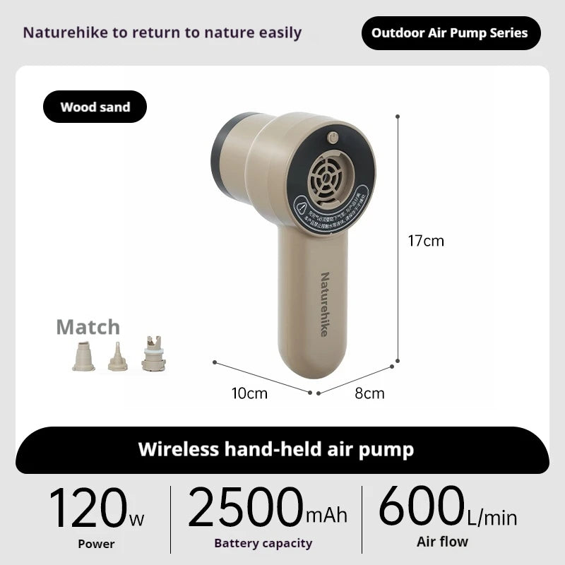 Naturehike Wireless Hand-held Air Pump Portable Lightweight For ...