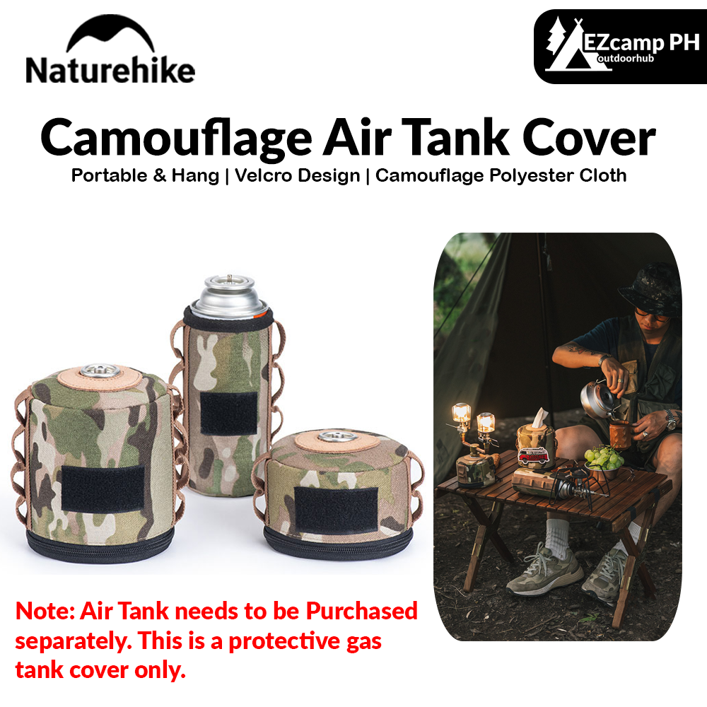 Naturehike Camouflage Air Tank Cover Ultralight Gas Butane Tank ...